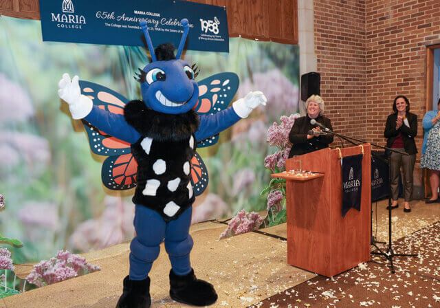 Maria College celebrates 65 years with Monarch butterfly mascot reveal ...